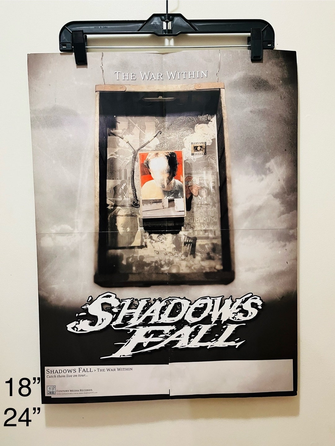 Shadows Fall Original Promo Poster, Vintage Metal Band Art Print ...