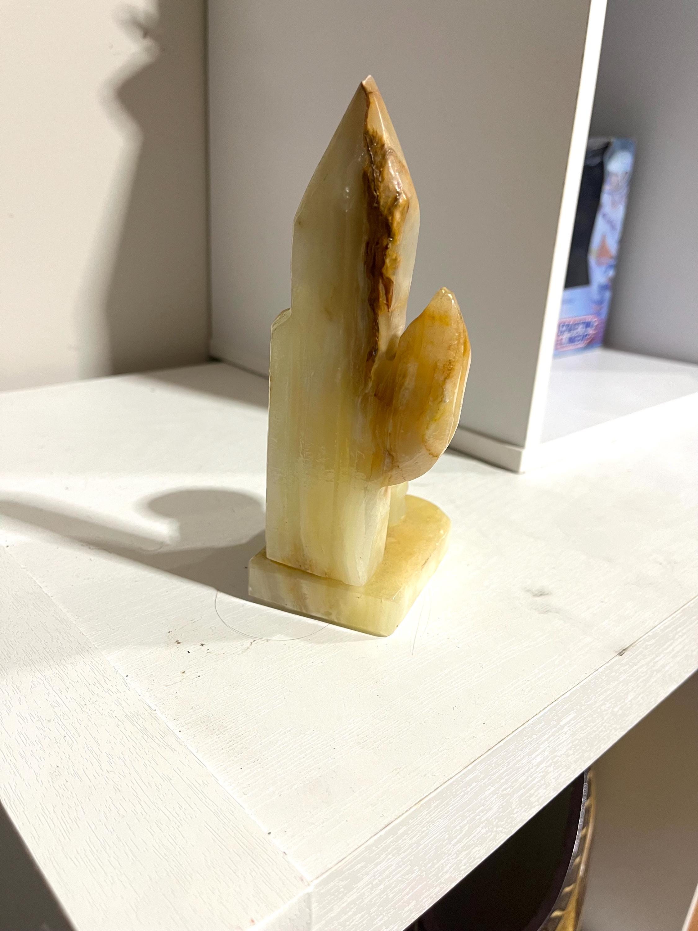 Vintage Onyx Marble Mexican Stone Bookend, Decorative Book Holder ...