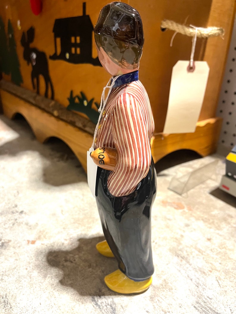 Vintage Dutch Boy Decanter, Zenith Bols Collectible Bottle, Liquor ...