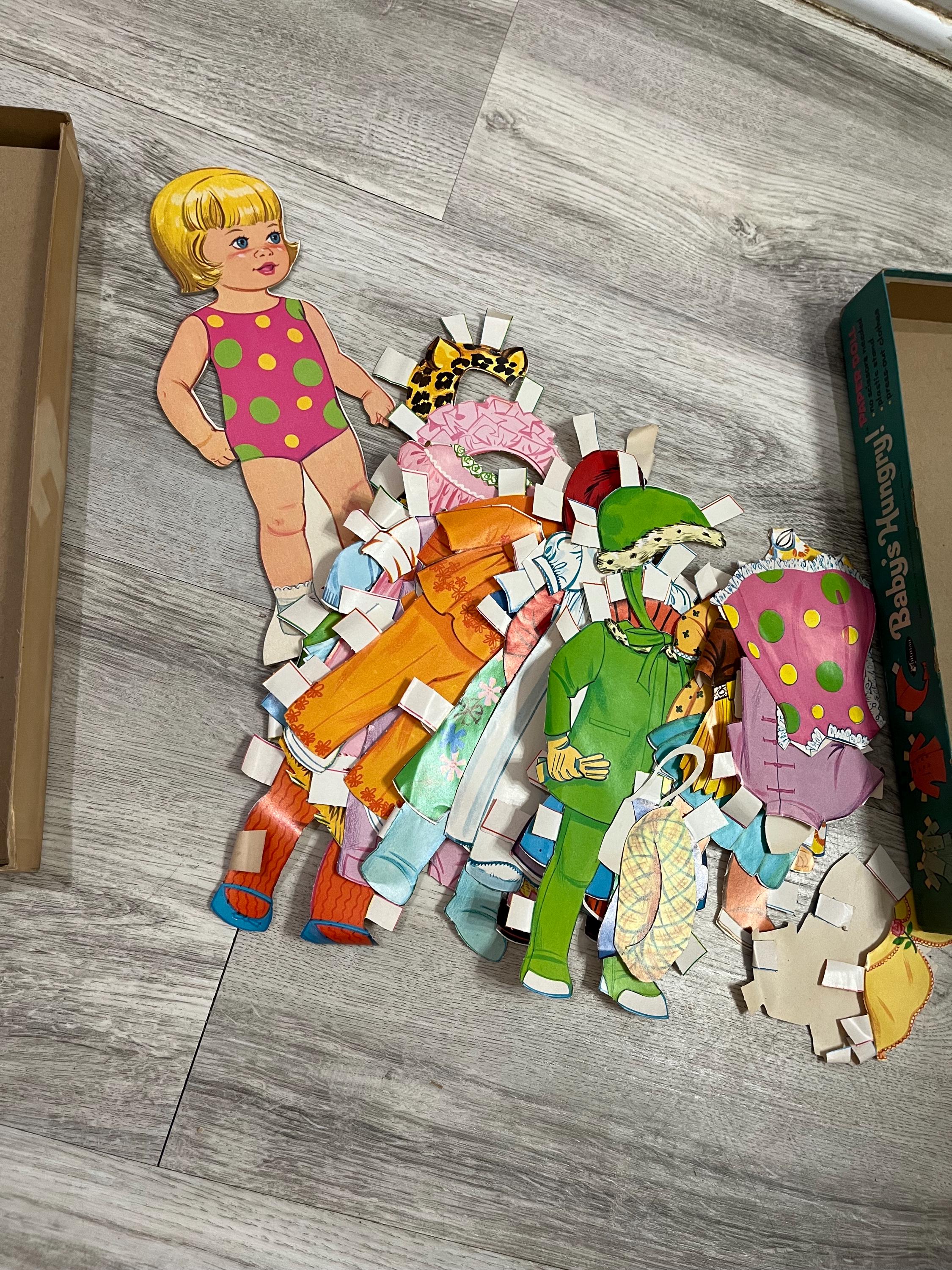 Original 1960's Paper Doll Cutouts, Classic Doll Play Set, Retro ...