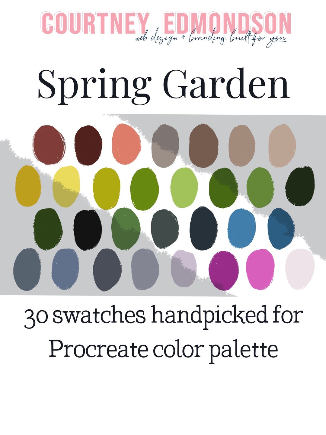Spring Garden Digital Color Palette Procreate Palette Ipad - Etsy