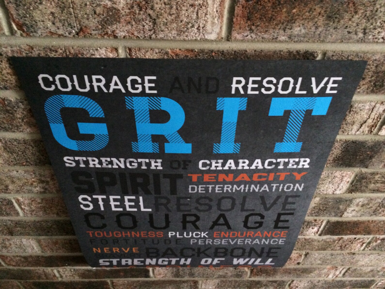 18 X 24 - "grit" - Motivational Poster - Etsy