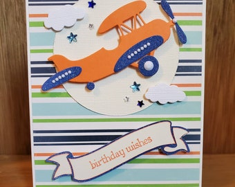 Airplane Birthday Card - Etsy