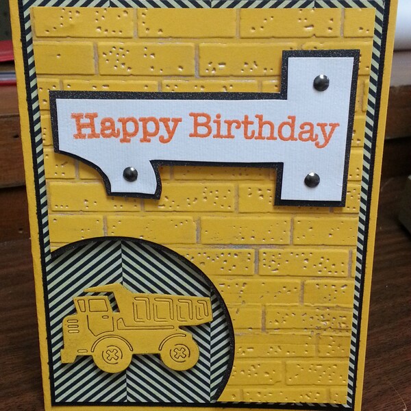 Happy Birthday Card Construction Printable - Etsy