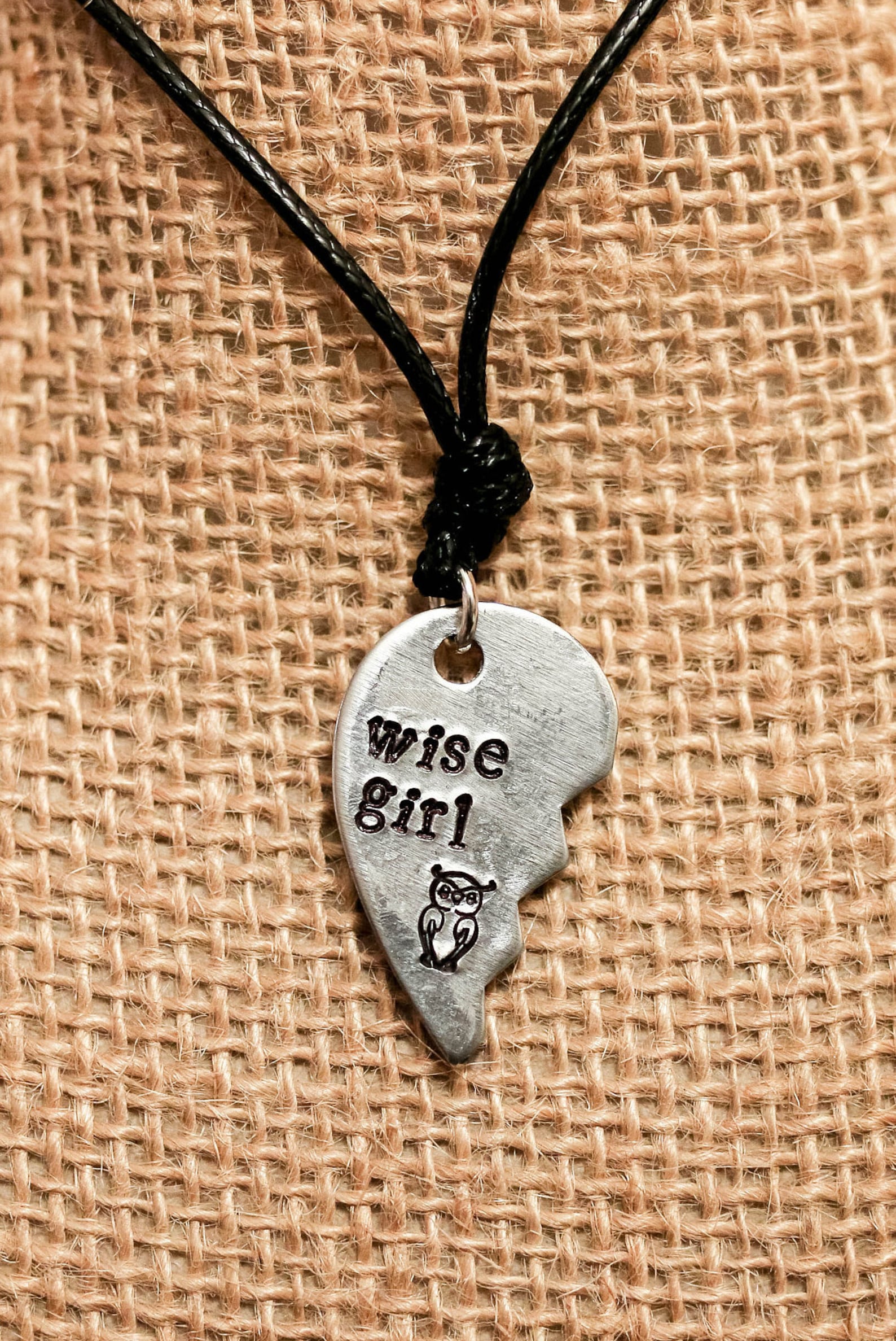 Percy Jackson Inspired "wise Girl" and "seaweed Brain" Heart Necklace ...