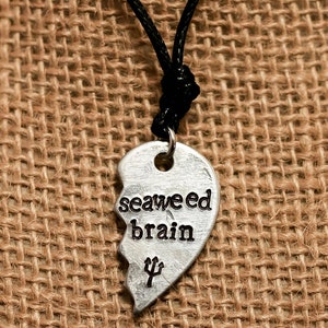 Percy Jackson Inspired "wise Girl" and "seaweed Brain" Heart Necklace ...