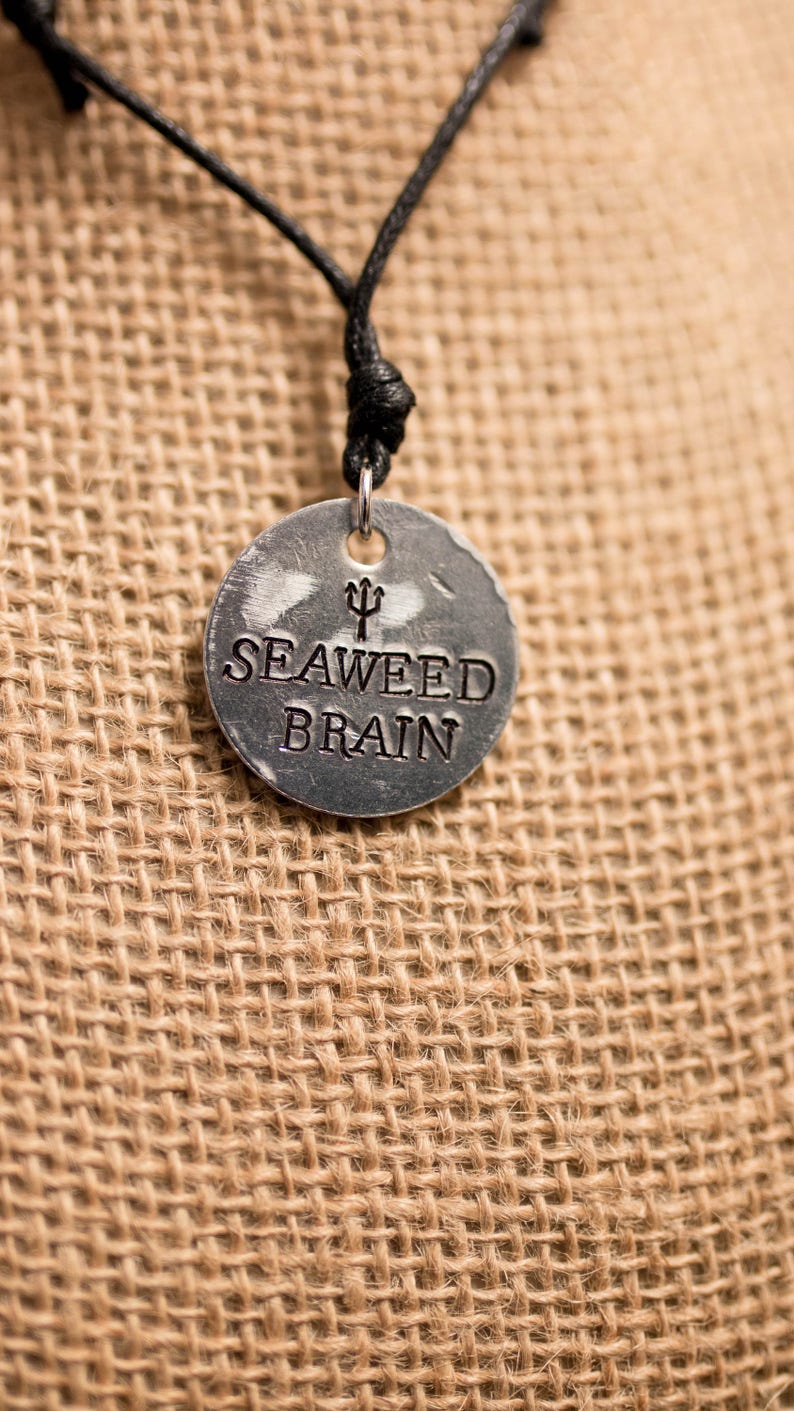 Percy Jackson Inspired Seaweed Brain Necklace | Etsy