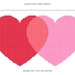 Merging Hearts Cross Stitch Pattern - Etsy