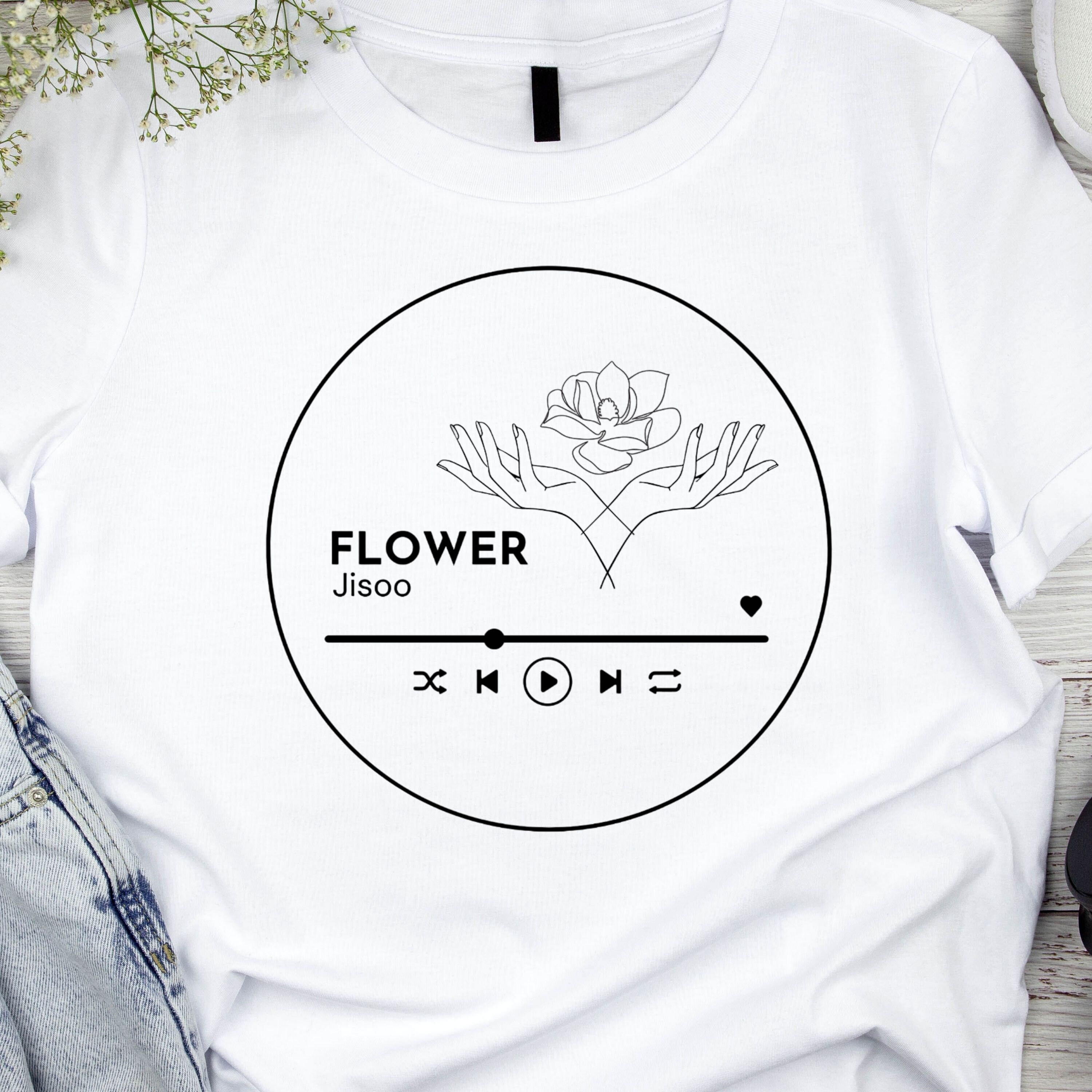 Jisoo Flower Solo Music Player SVG PNG, Blackpink Merch, Black Pink ...