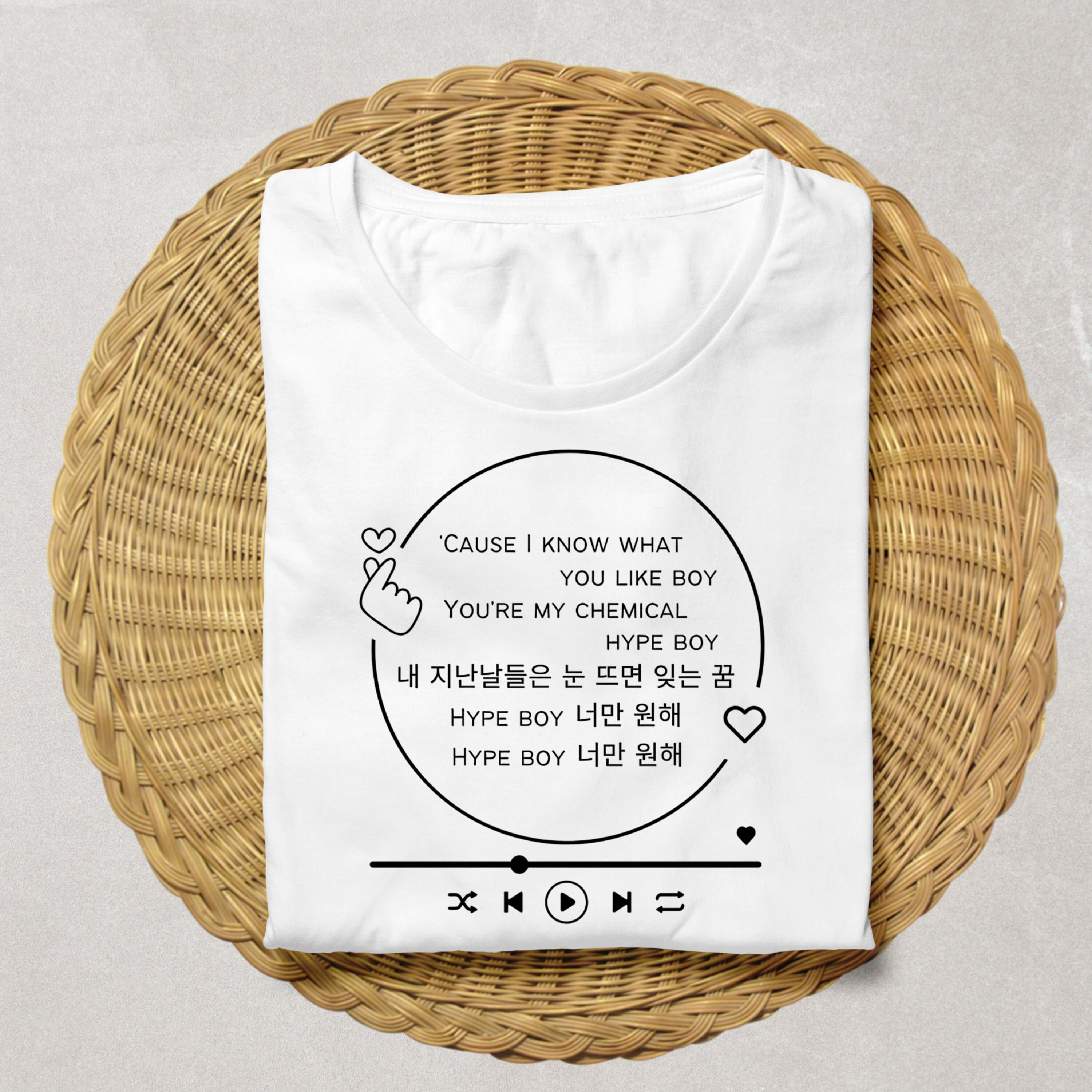 Newjeans Hype Boy Music Player SVG PNG, New Jeans Logo and Mascot Bunny ...