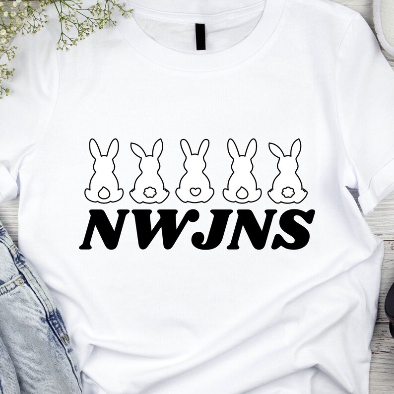 NWJNS Bunnies SVG PNG, New Jeans Logo and Mascot Bunny, Kpop Svg ...
