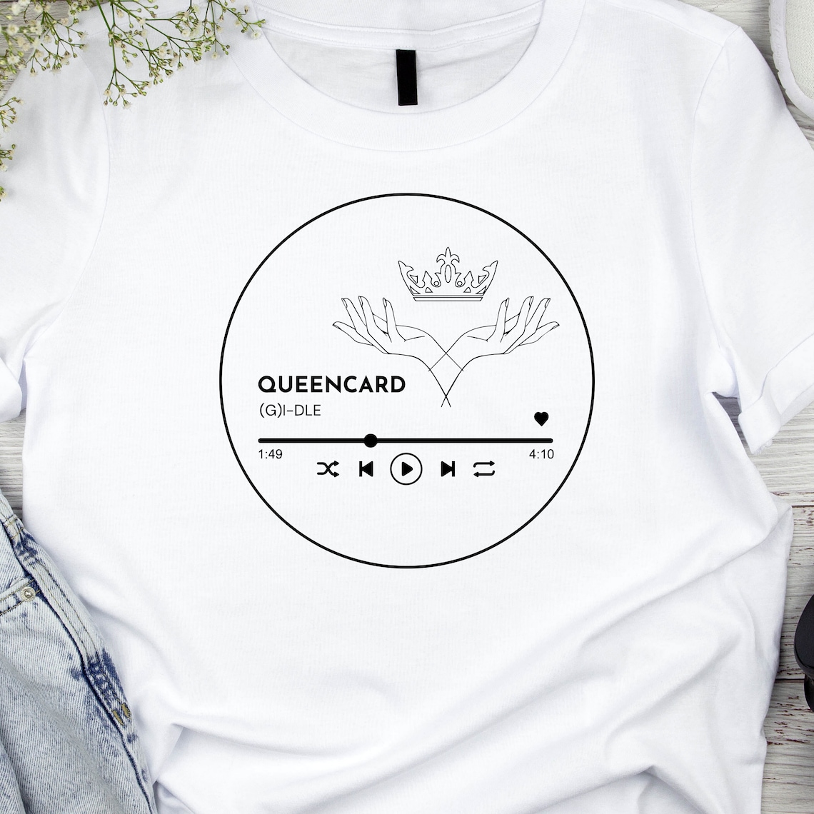 Queen Card (G)I-DLE Crown Player Svg Png, Queencard Logo, Kpop Svg, GI ...