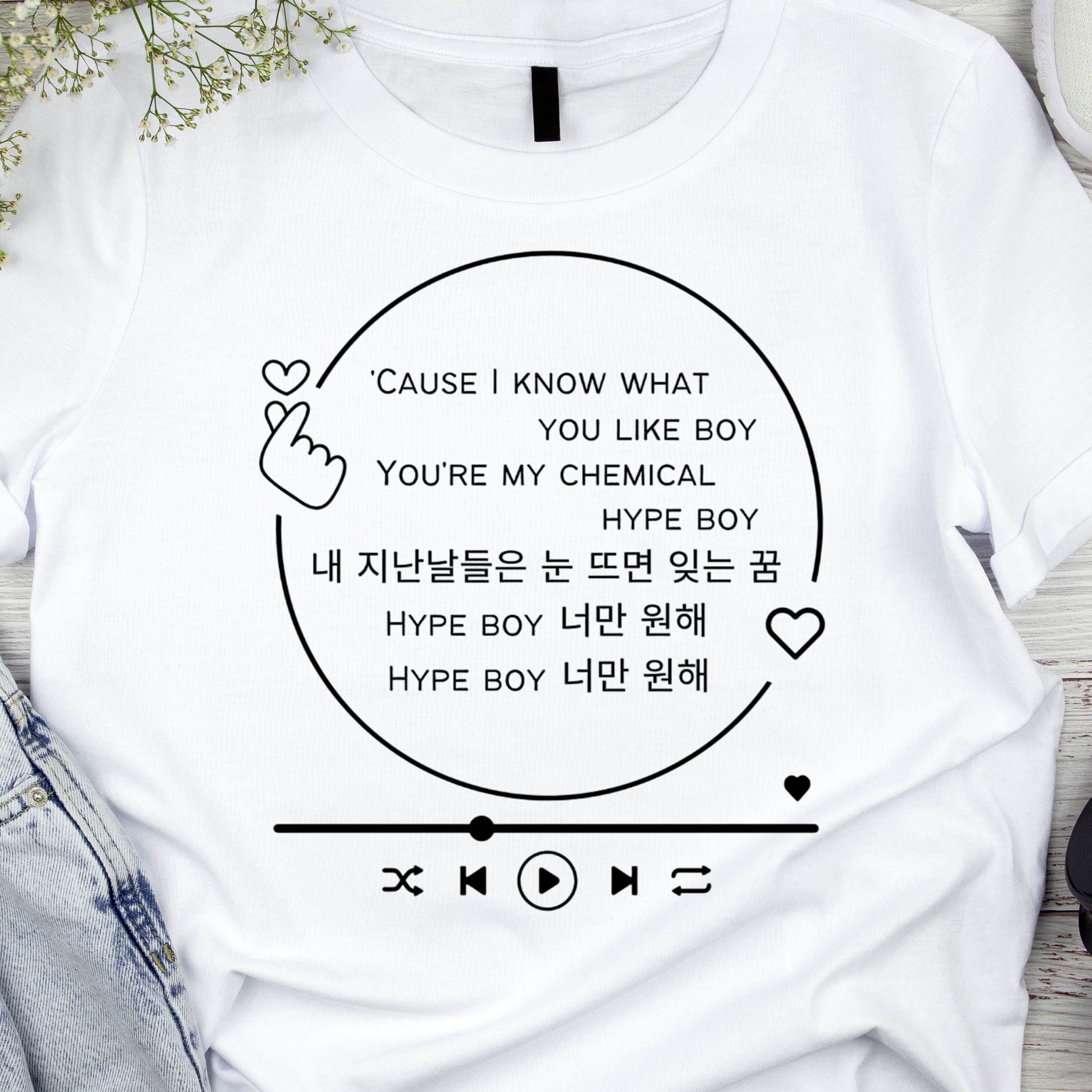 Newjeans Hype Boy Music Player SVG PNG, New Jeans Logo and Mascot Bunny ...