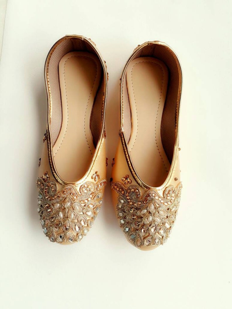 Gold Flatswedding Flatswomen Ballet Flatswomen Shoesgold Etsy