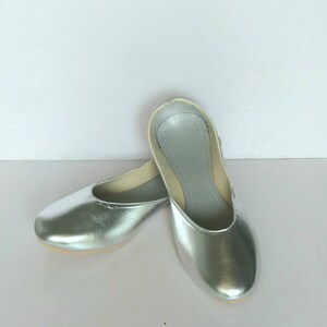 Silver Bridal Flatswedding Flatswomen Ballet Flatswomen - Etsy