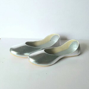 Silver Bridal Flatswedding Flatswomen Ballet Flatswomen - Etsy