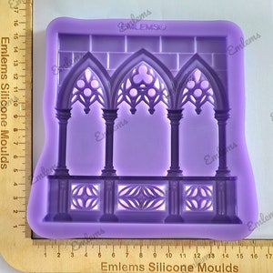 Emlems New Gothic Window Church Arches Silicone Mould for Resin, Cake ...