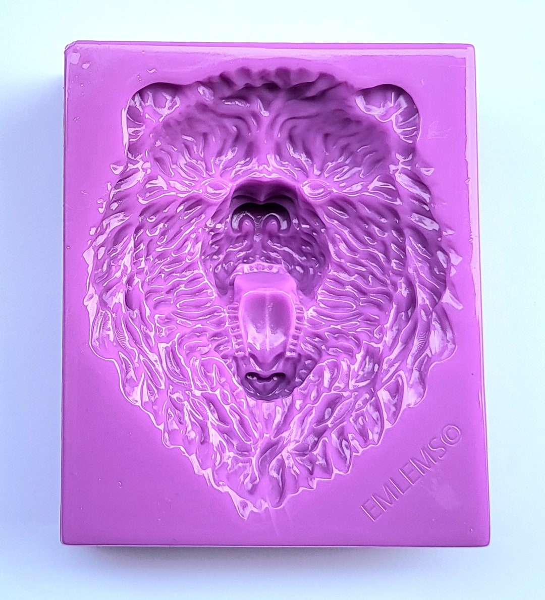 Emlems New Bear Face Silicone Mould for Cake Toppers, Resin, Clay, Wax ...