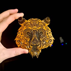 Mandala Tiger Silicone Mould for Resin, Cake Toppers, Clay Etc - Etsy