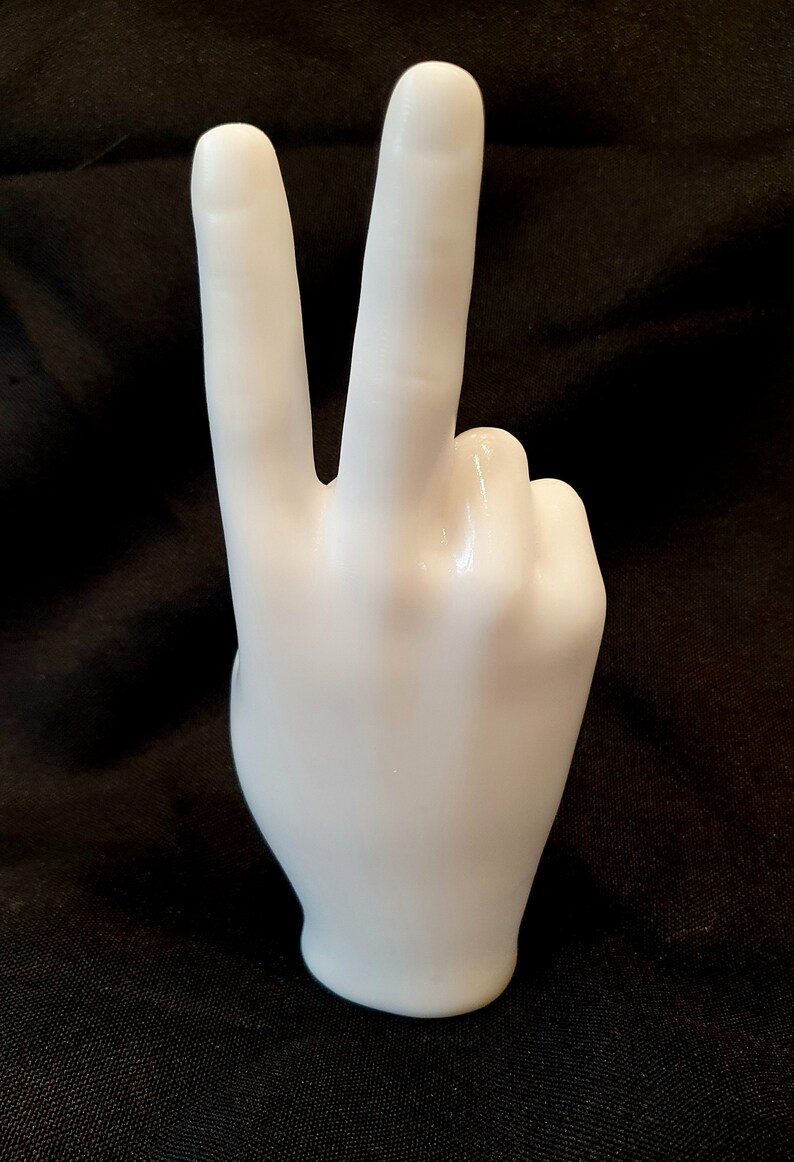 Silicone Mould Peace Sign, Two Fingers Hand Gesture for Resin, Wax ...