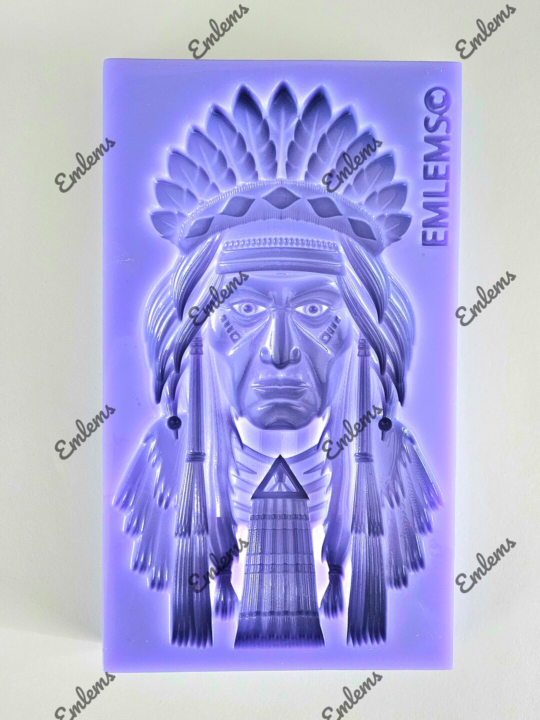 Emlems New Native American Indian Silicone Mould for Resin, Chocolate ...