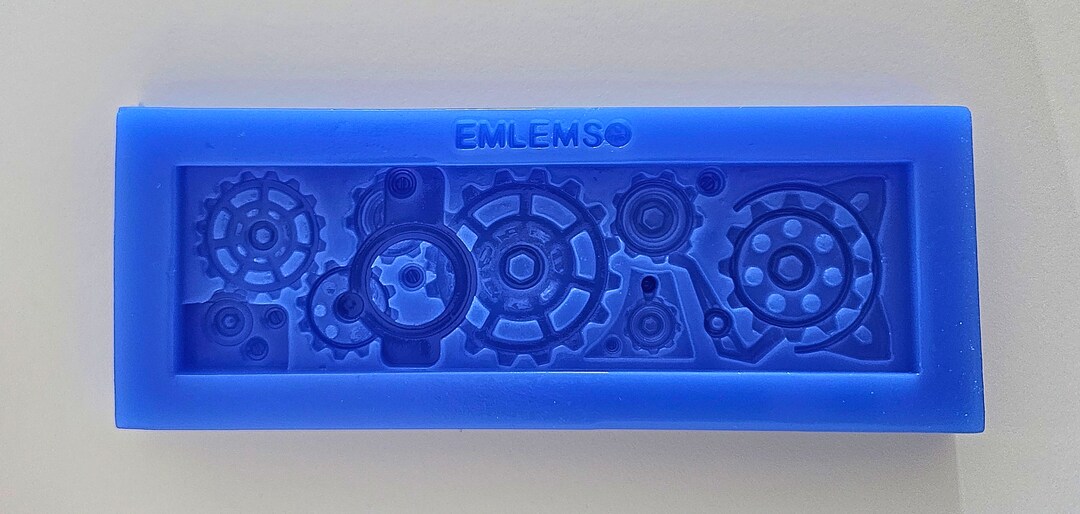 Emlems Steampunk Border Silicone Mould With Cogs and Gears for Resin ...