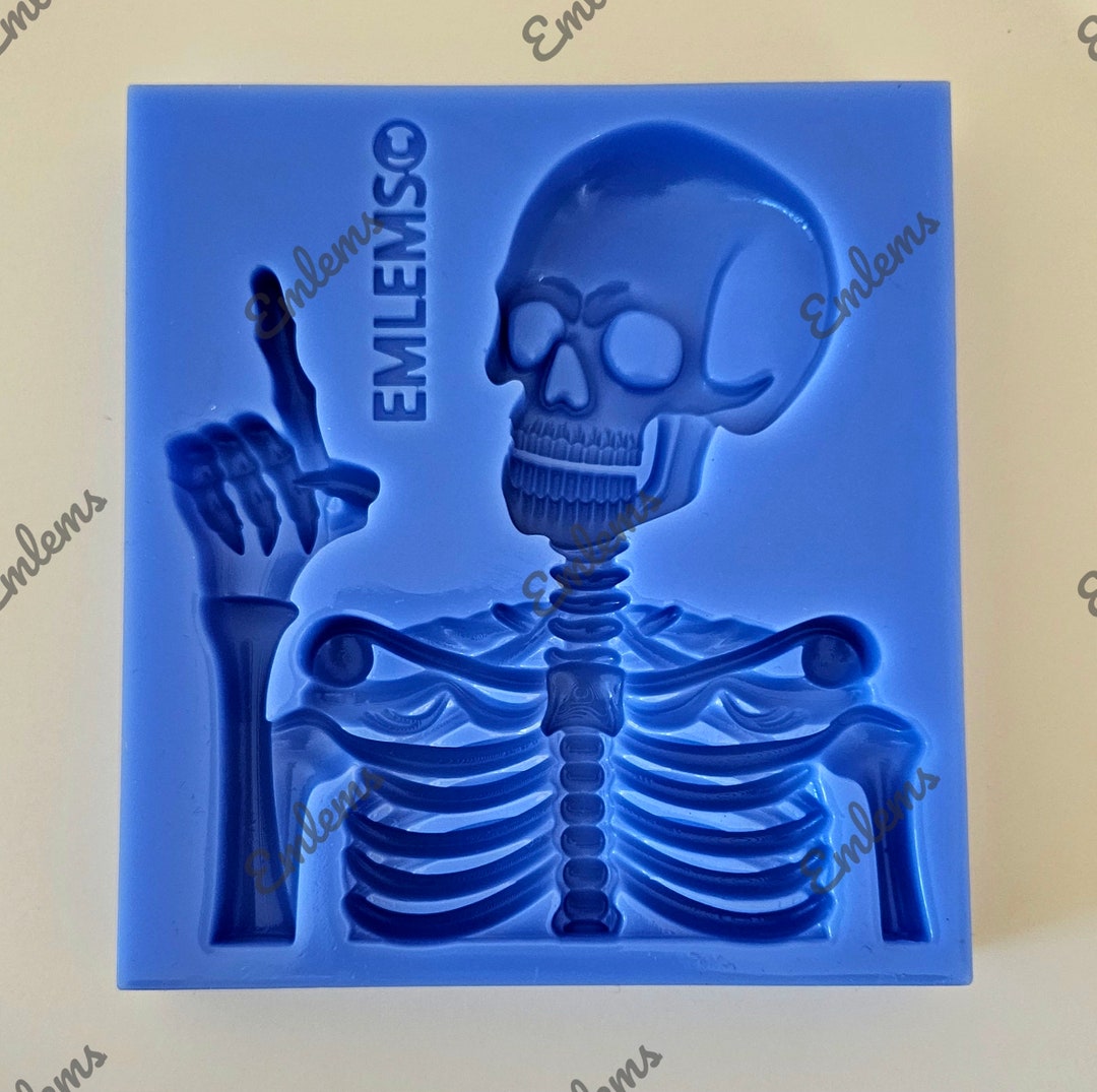 Emlems New Skeleton Silicone Mould. for Resin, Fondant, Wax, Chocolate ...
