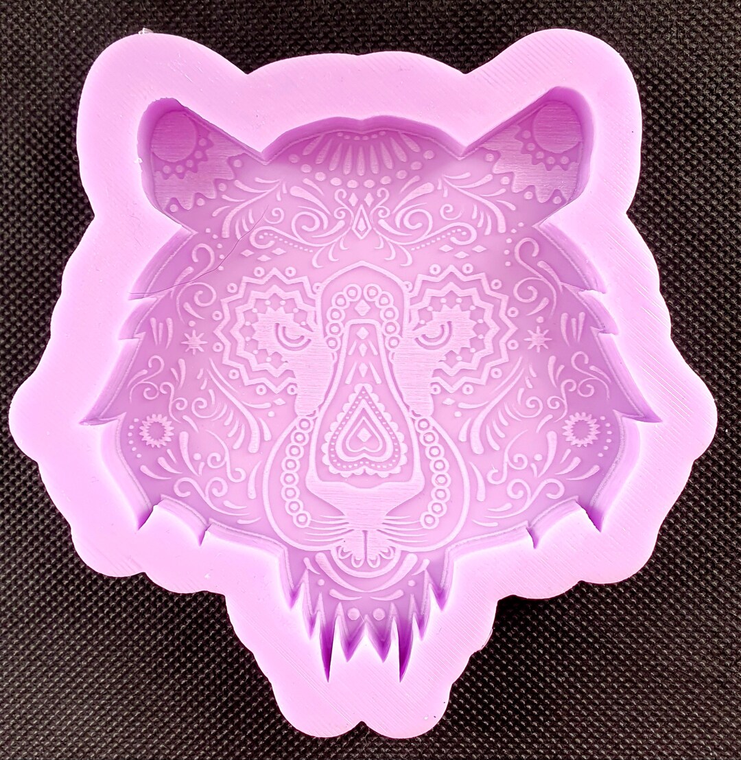 Mandala Tiger Silicone Mould for Resin, Cake Toppers, Clay Etc - Etsy