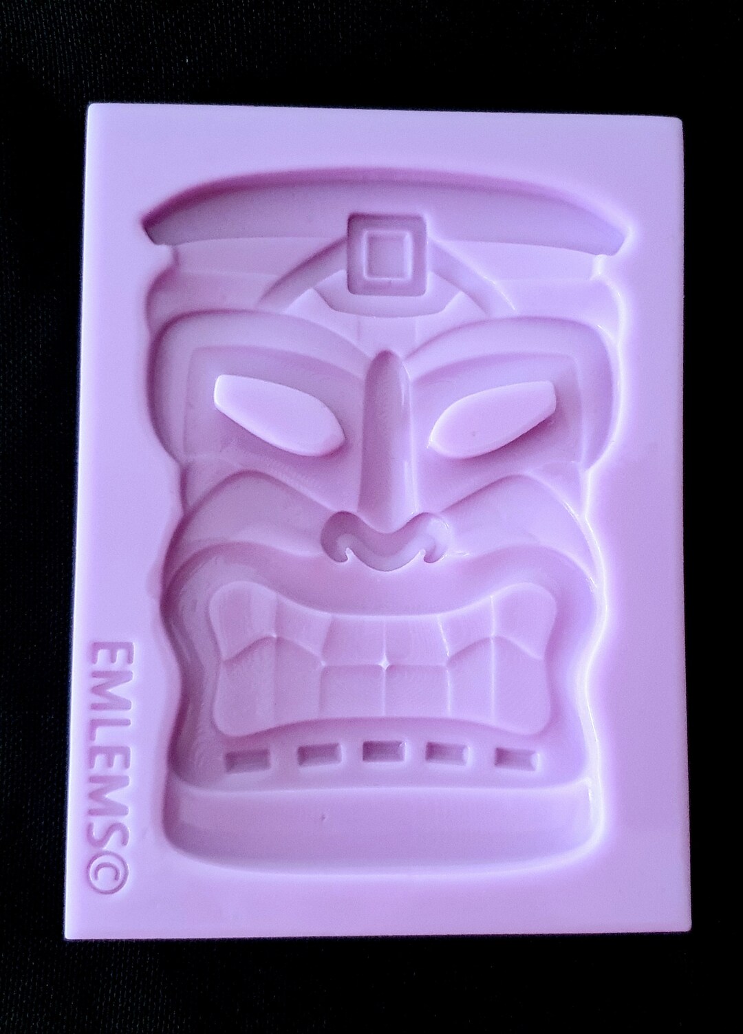 Emblems Tribal Tiki face 005 Moule en silicone pour cire, résine ...