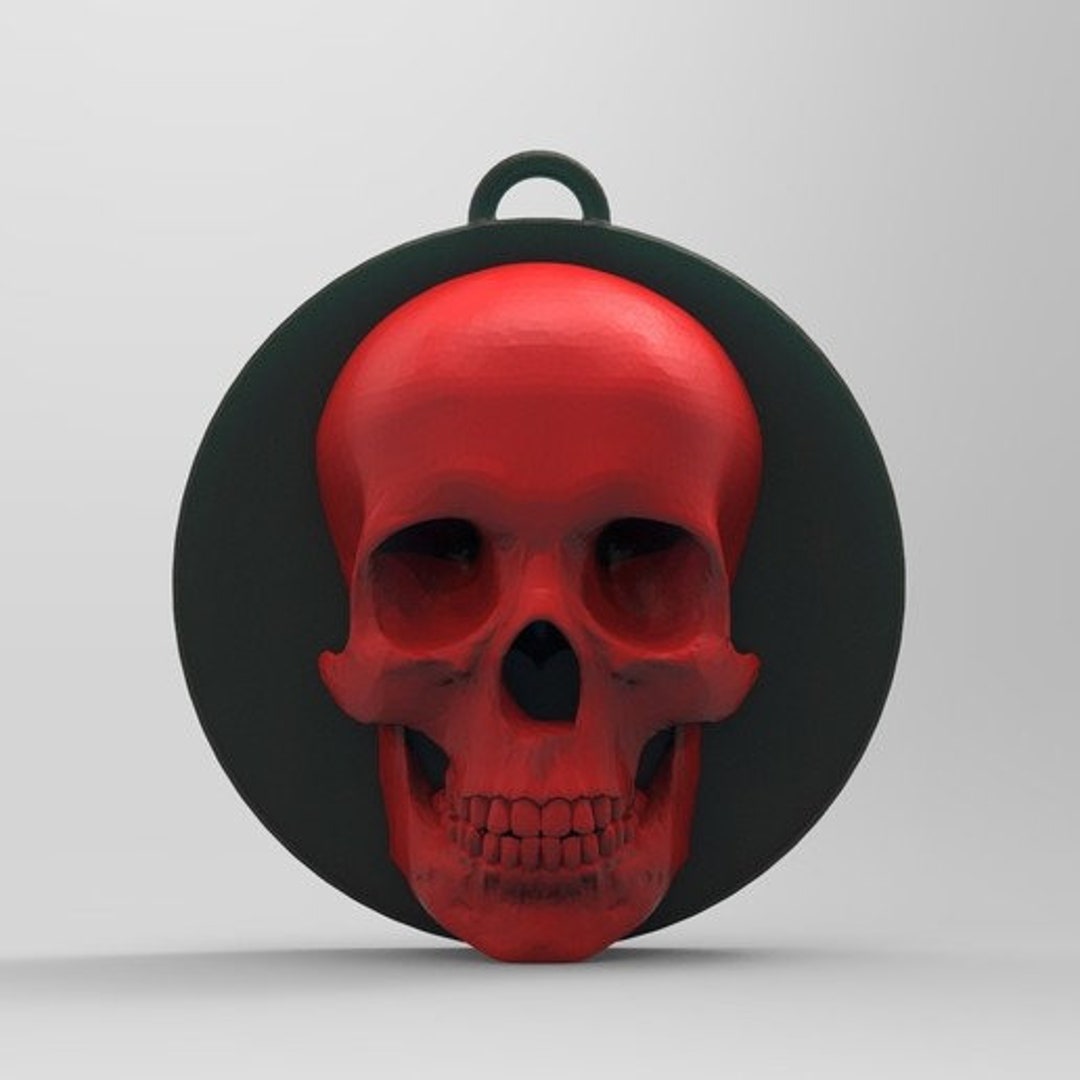 Skull Pendant Keyring Size Silicone Mould for Resin and Food Safe for ...