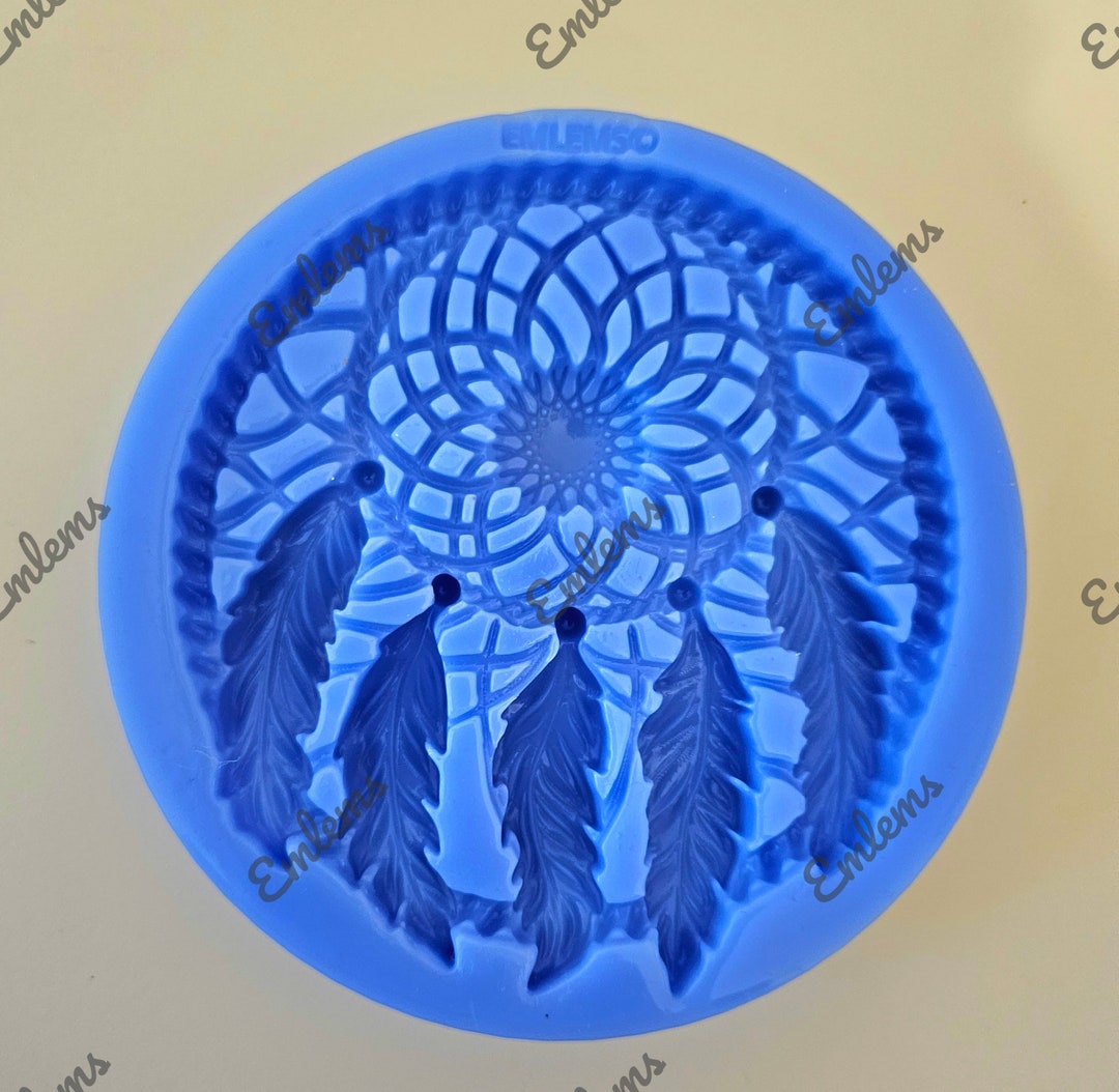 Emlems New Native Indian Feathered Dreamcatcher Silicone Mould. for ...