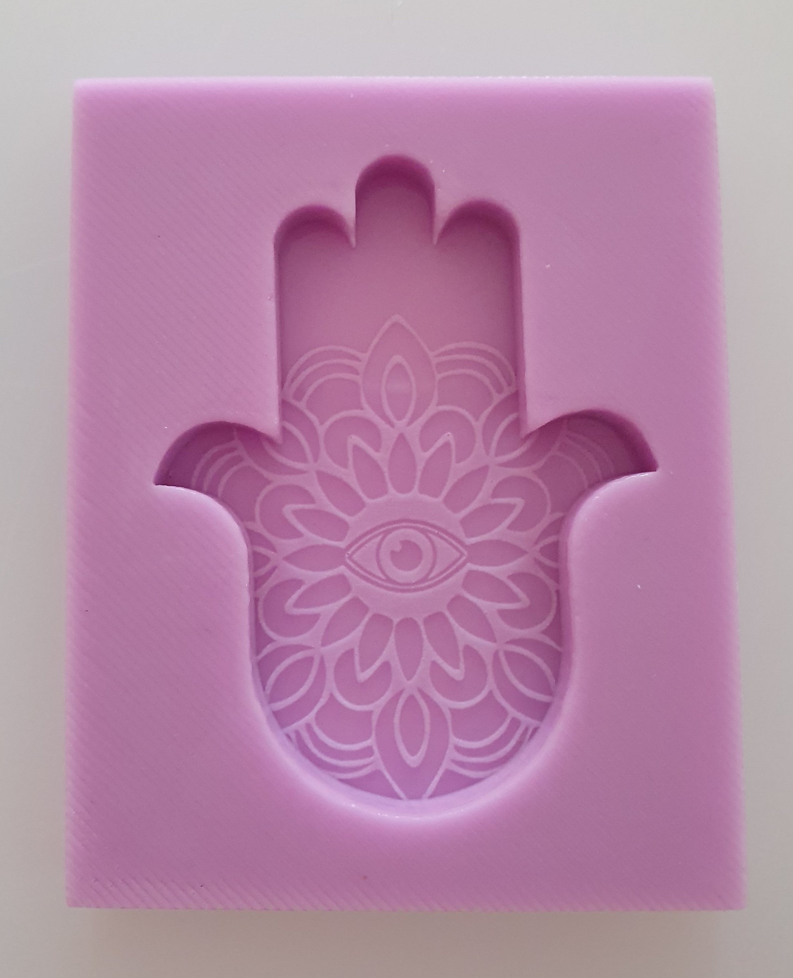 Small Mandala Hamsa Hand Silicone Mould Food Safe for Cake Toppers ...