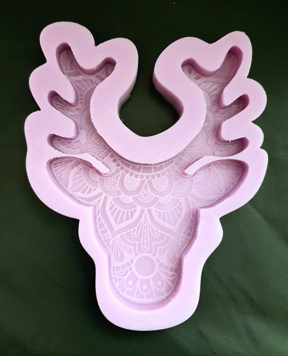 Mandala Deer Stag Silicone Mould for Resin Cake Toppers - Etsy