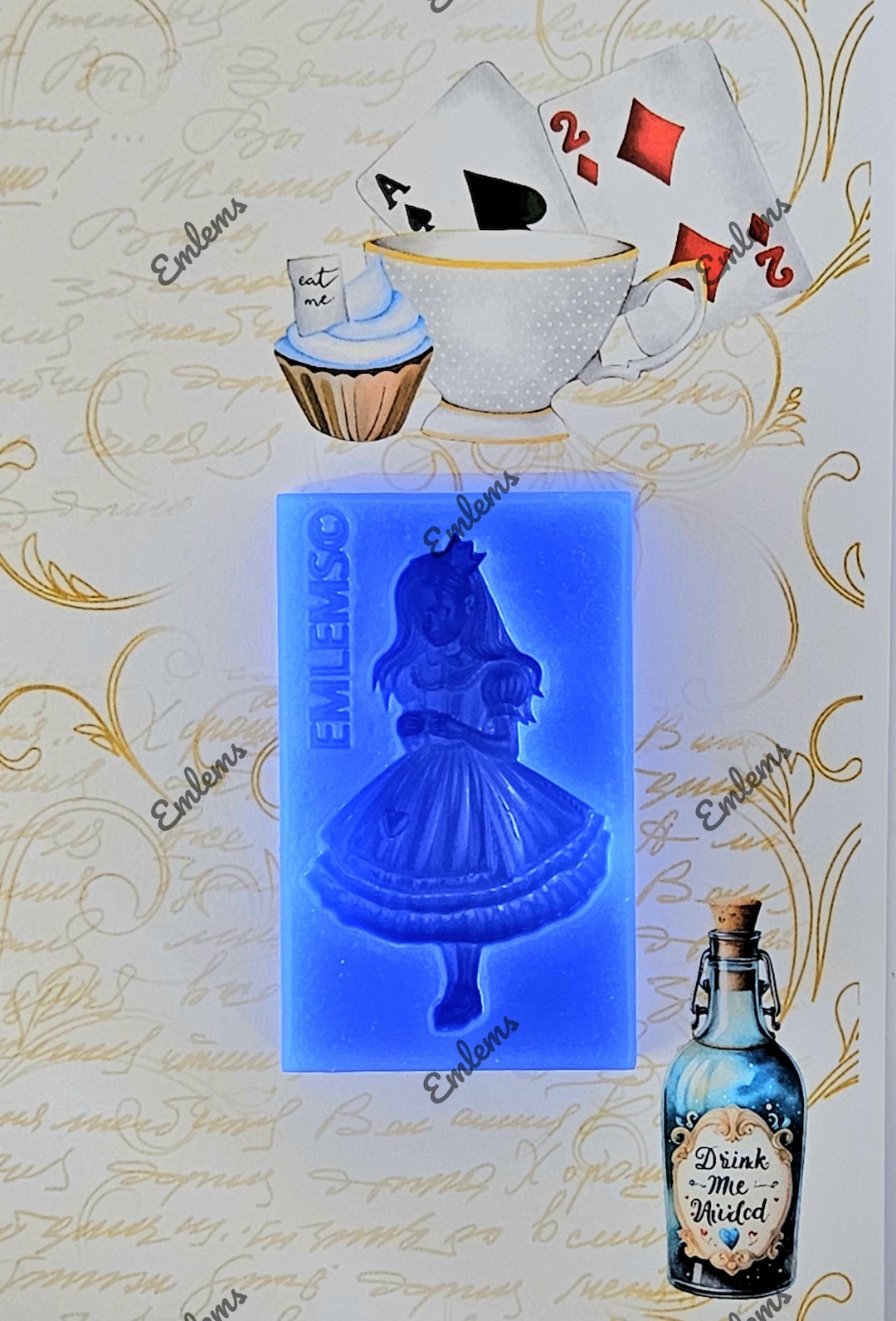 Emlems New Alice in Wonderland Small Alice Silicone Mould for Resin ...