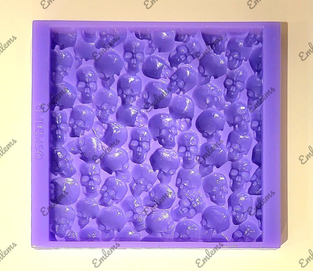 Emlems Silicone Mould Skulls Plaque Mat Gothic, Punk, Biker, Perfect ...