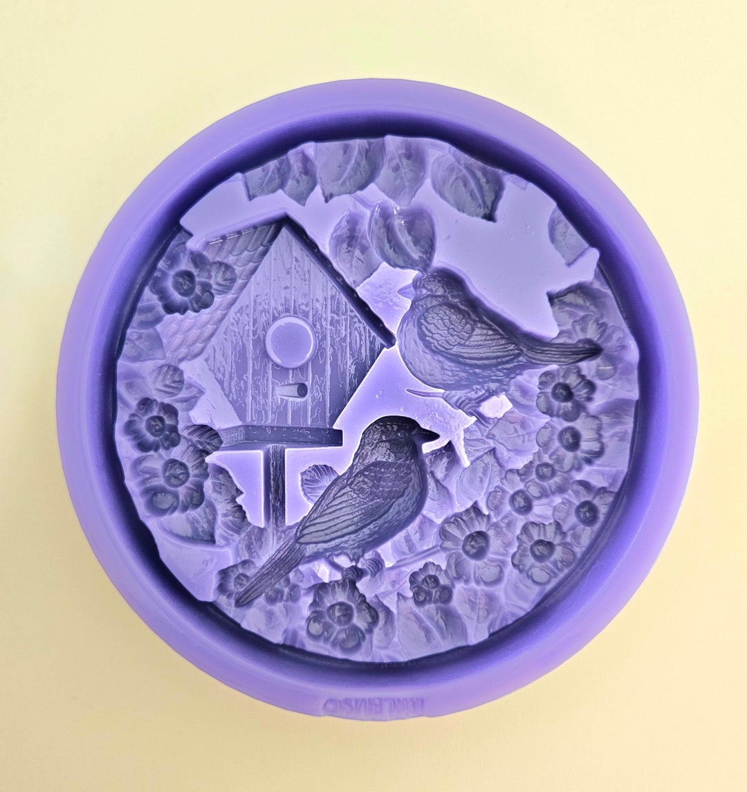 Emlems New Wildlife Bird House Plaque Silicone Mould for Resin, Wax ...