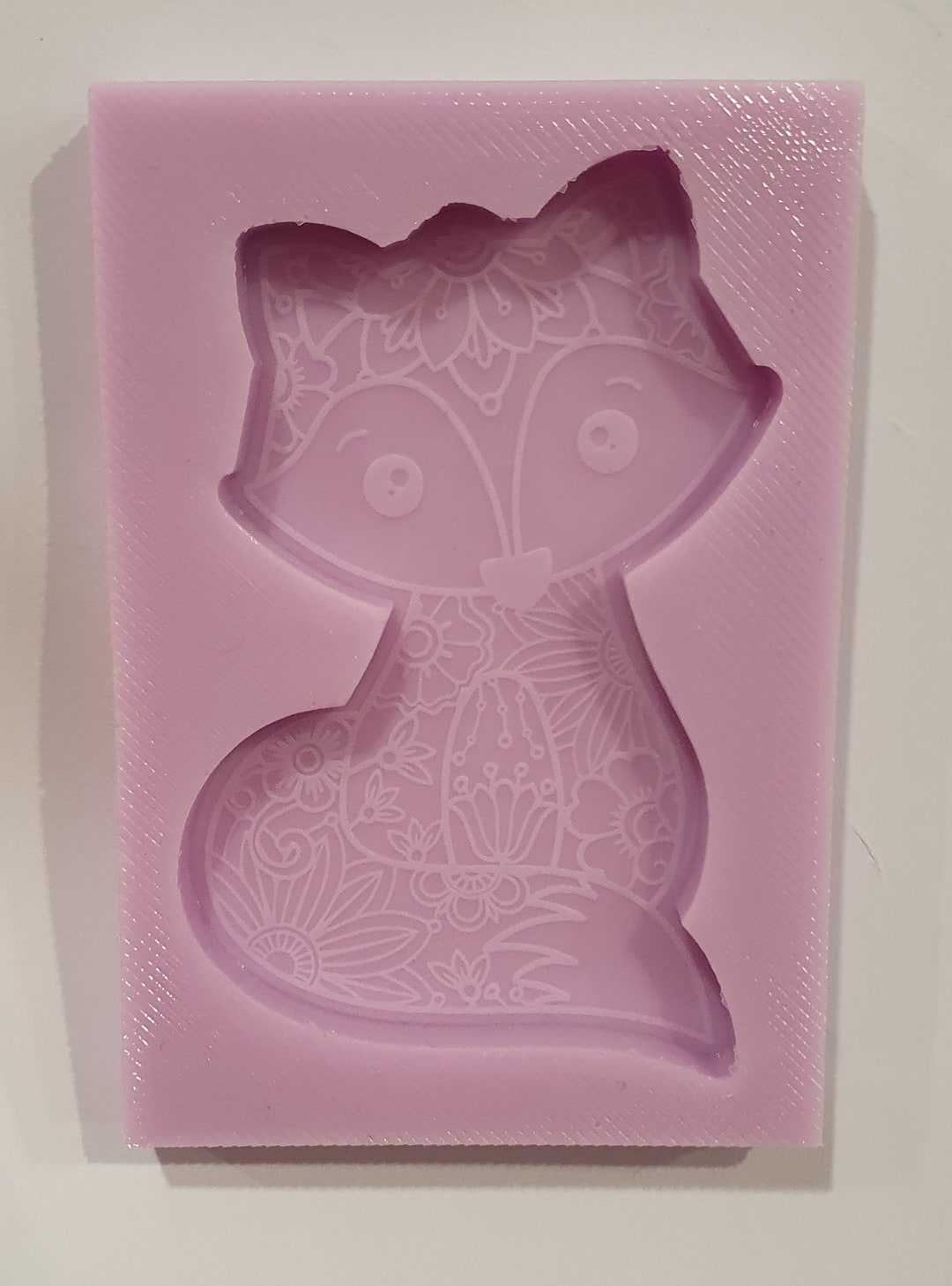Miniature Mandala Fox Silicone Mould for Resin and Food Safe for Cake ...