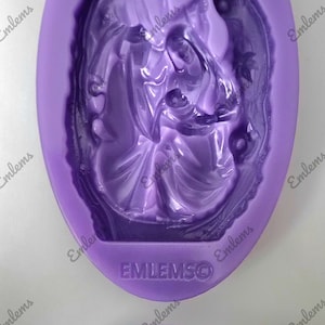 Emlems New Large Nativity Christmas Ornament With Stand Silicone Mould ...