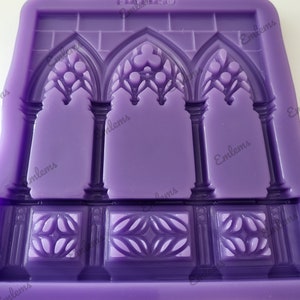 Emlems New Gothic Window Church Arches Silicone Mould for Resin, Cake ...
