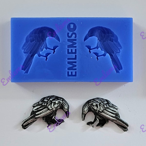 Earring Raven Moulds - Etsy