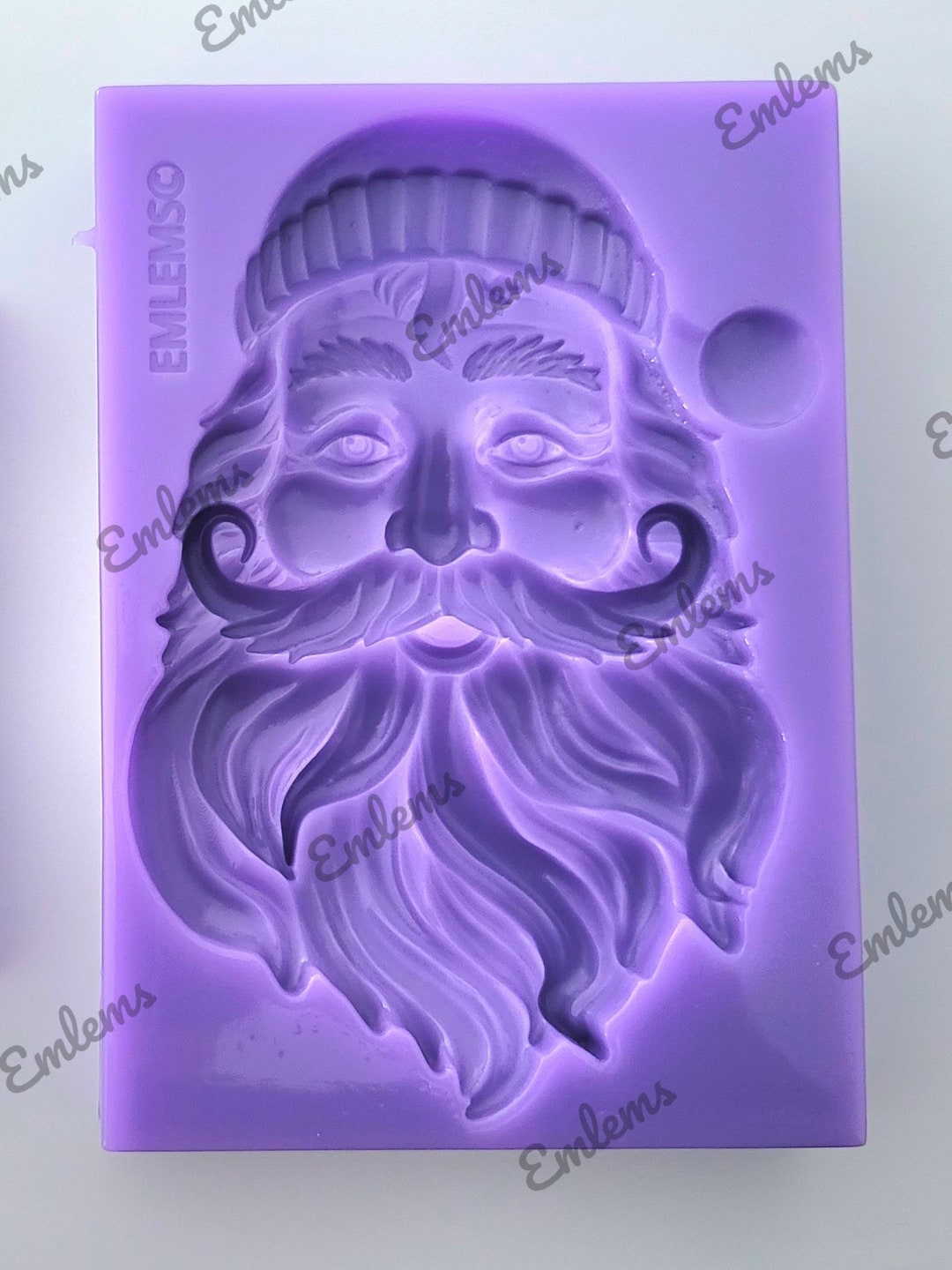 Emlems Large Santa Face Silicone Mould for Resin, Mixed Media and Food ...