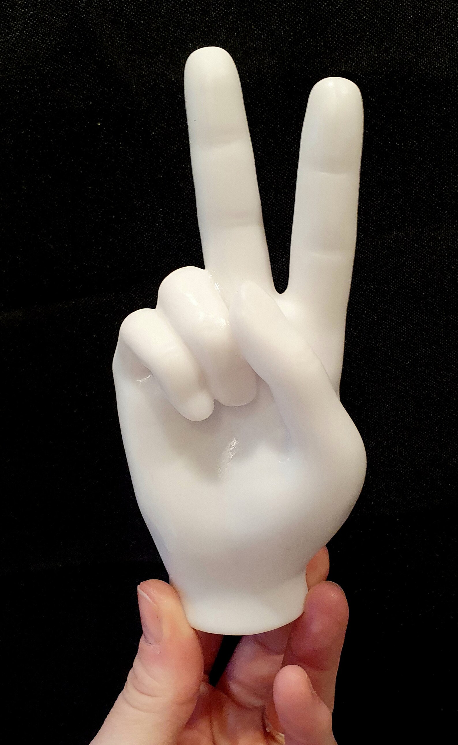 Silicone Mould Peace Sign, Two Fingers Hand Gesture for Resin, Wax ...