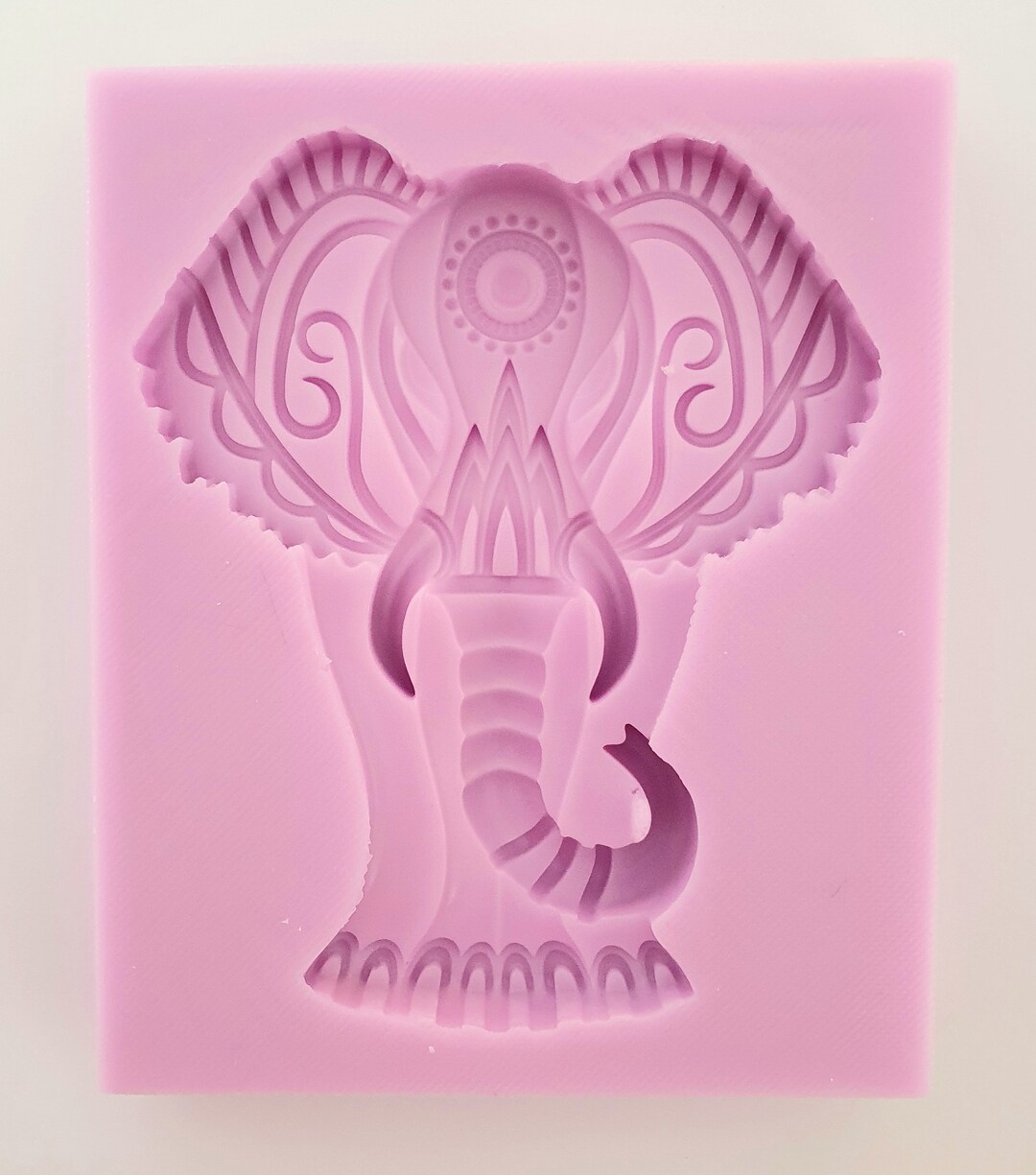 Emlems 10cm Elephant Silicone Mould for Cake Toppers, Fondant ...