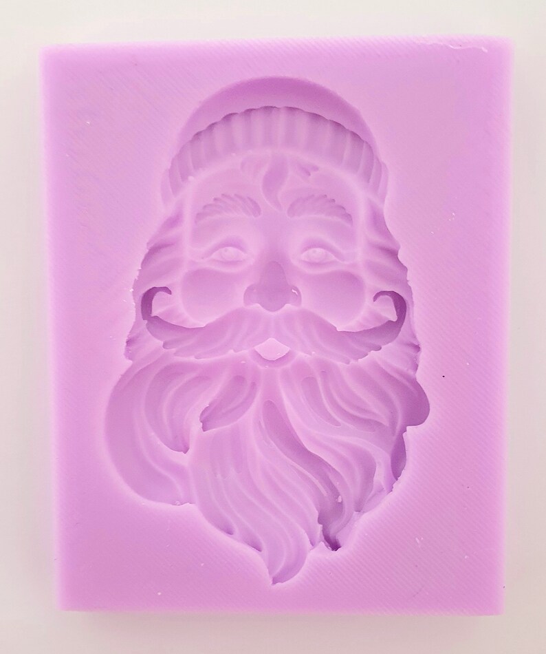 Emlems Santa Face Silicone Mould for Resin Mixed Media and - Etsy