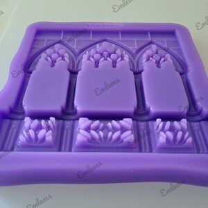 Emlems New Gothic Window Church Arches Silicone Mould for Resin, Cake ...