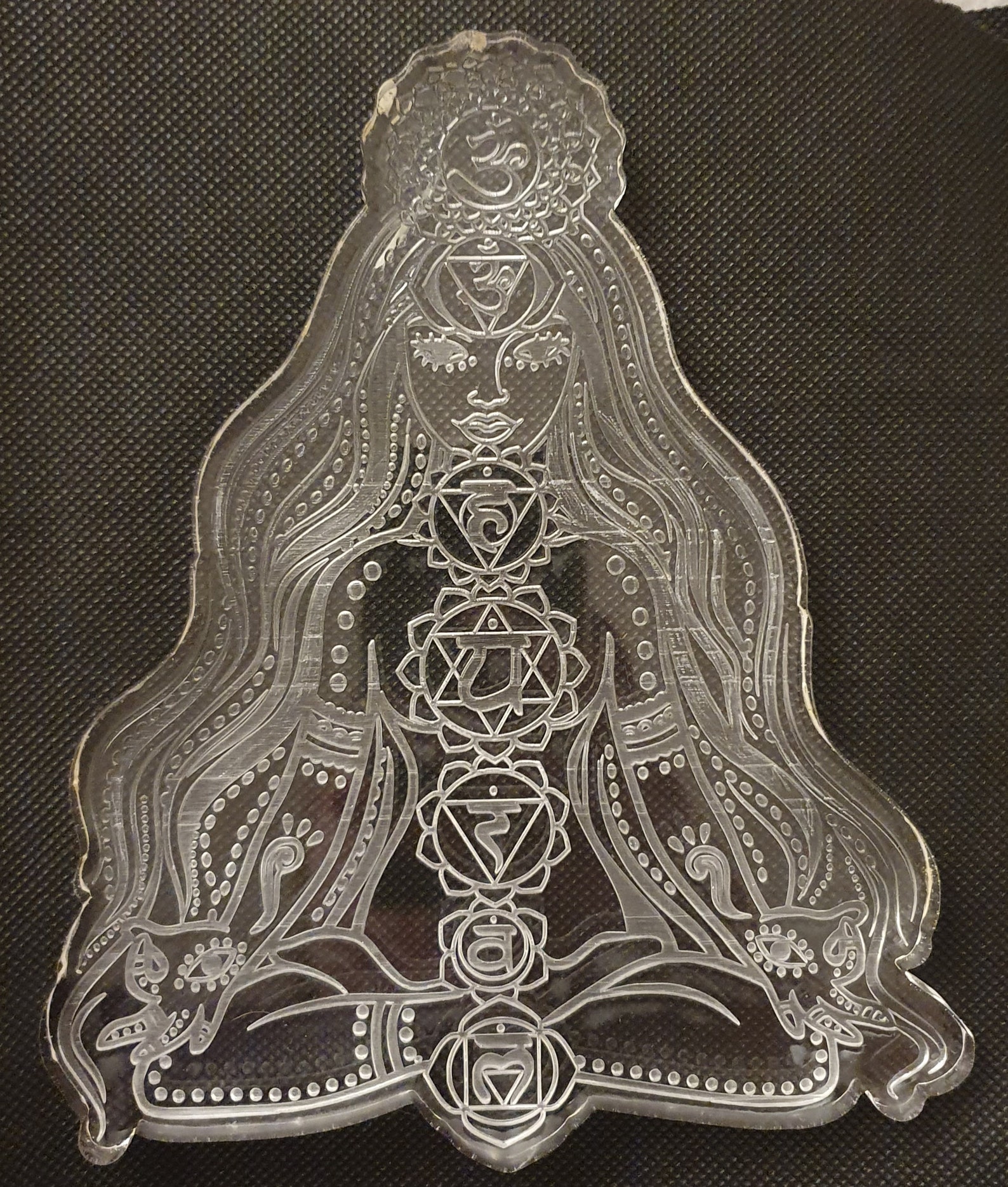 Large Chakra Lady Silicone Mould for Cake Toppers, Fondant, Clay, Resin ...