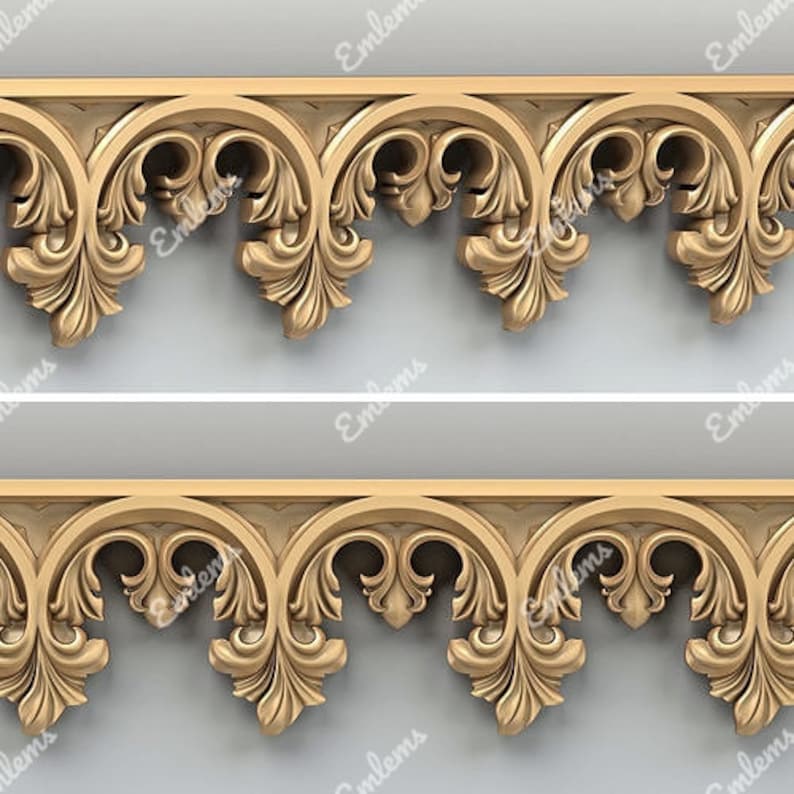 Emlems New Gothic Borders Church Castle Arches Silicone Mould for Resin ...