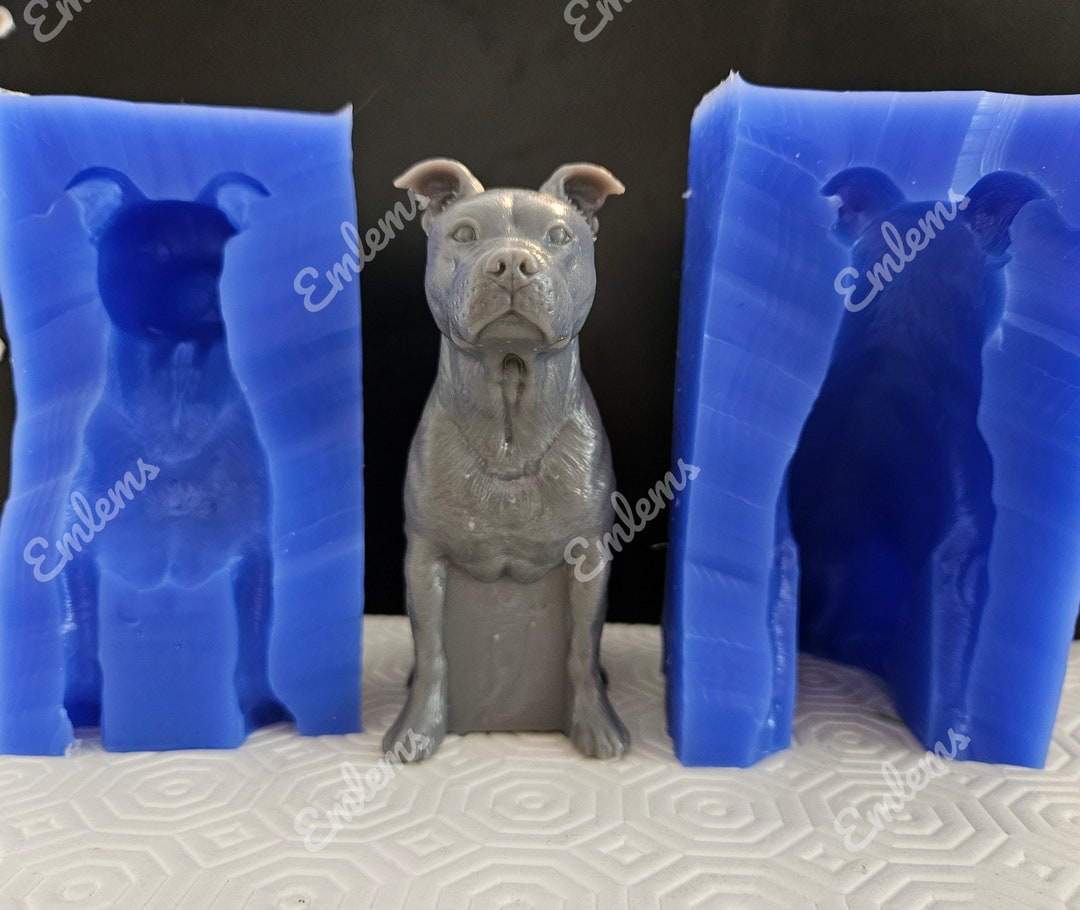 Emlems 3d Sitting Staffy Staffordshire Bull Terrier 3d Food Safe ...