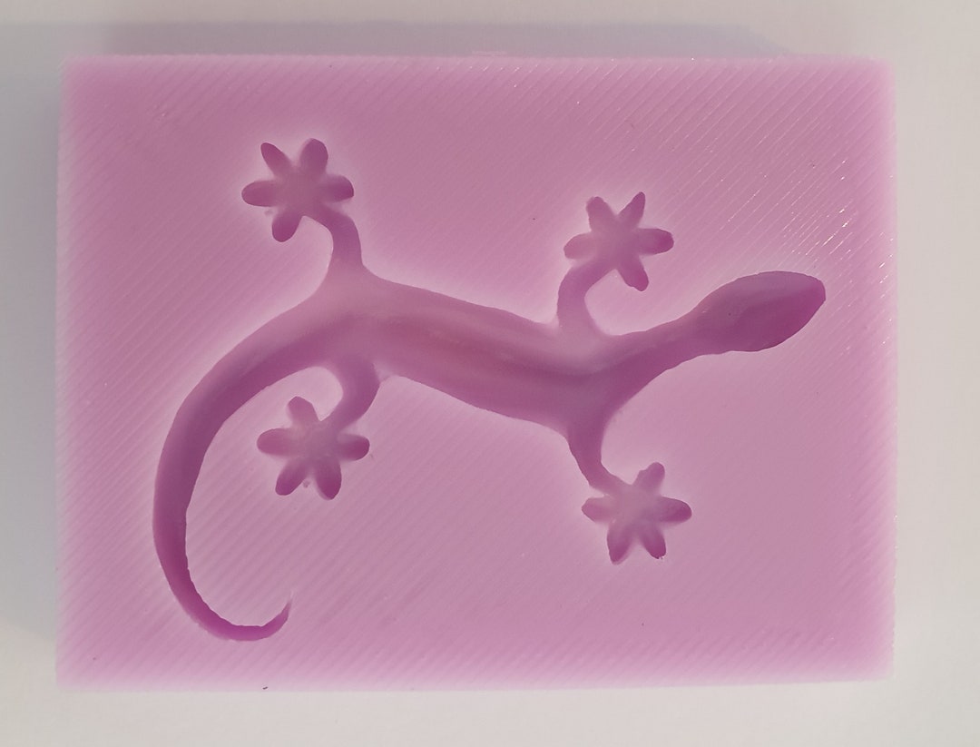 Small Lizard Silicone Mould for Resin and Food Safe for Cake Toppers ...