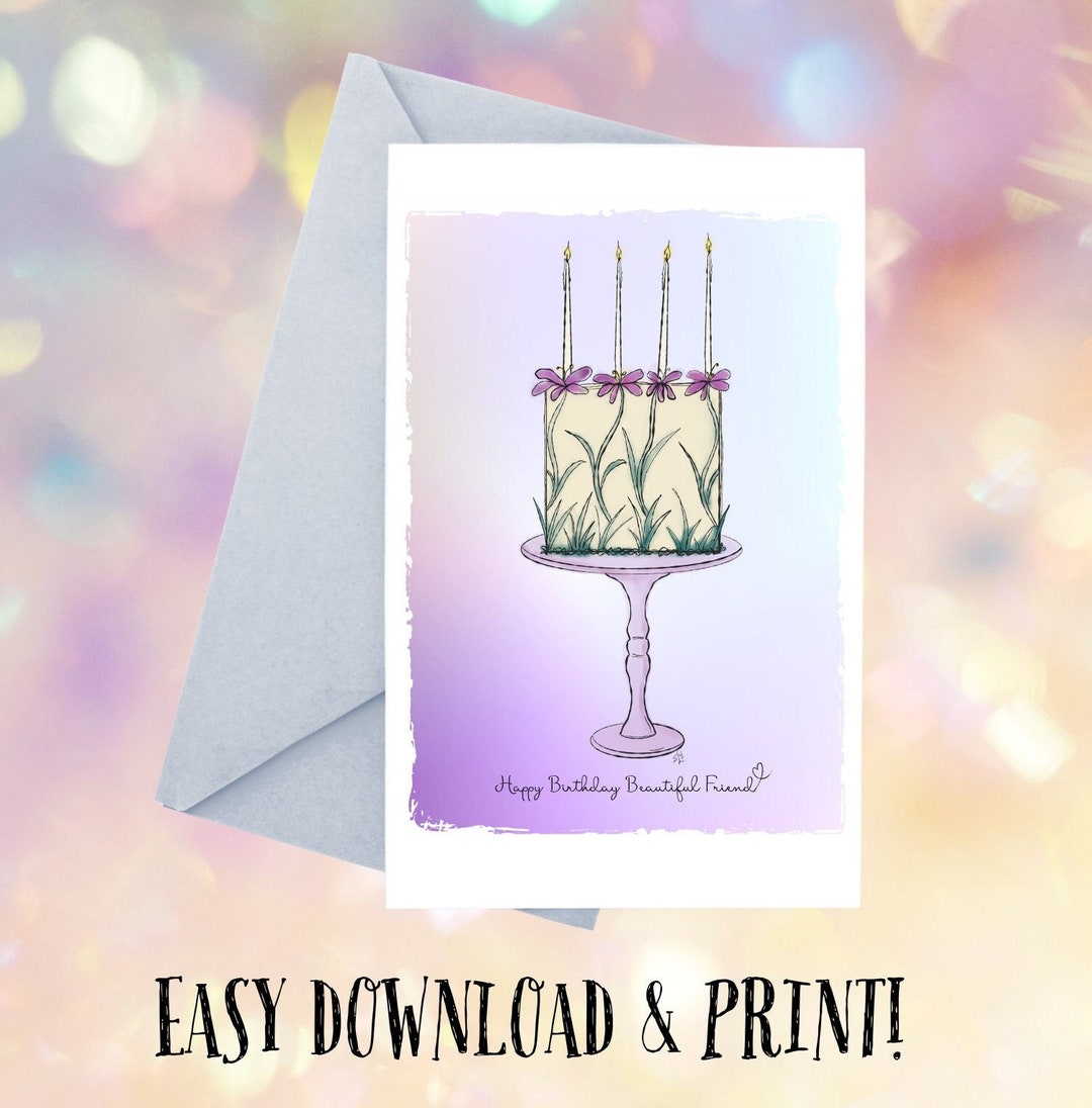 Greeting Card, Digital Card, Birthday Card, Card for Birthday ...